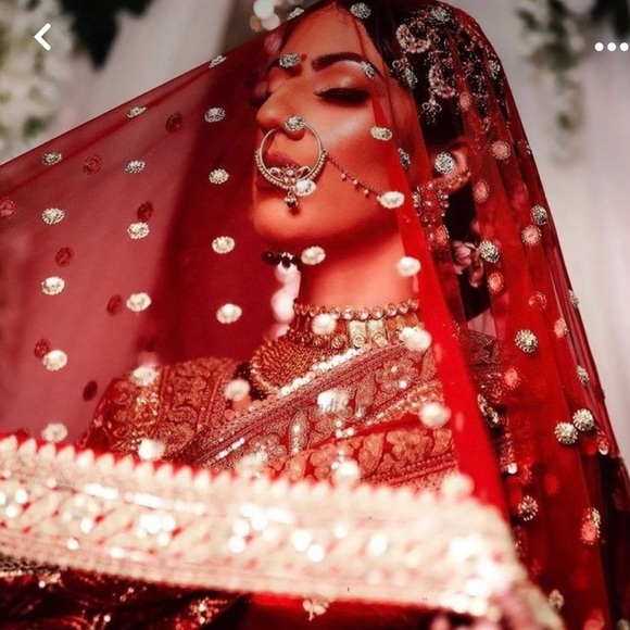 Bollywood | Accessories | Bridal Nikah Wedding Duppatta Chuni Veil In ...